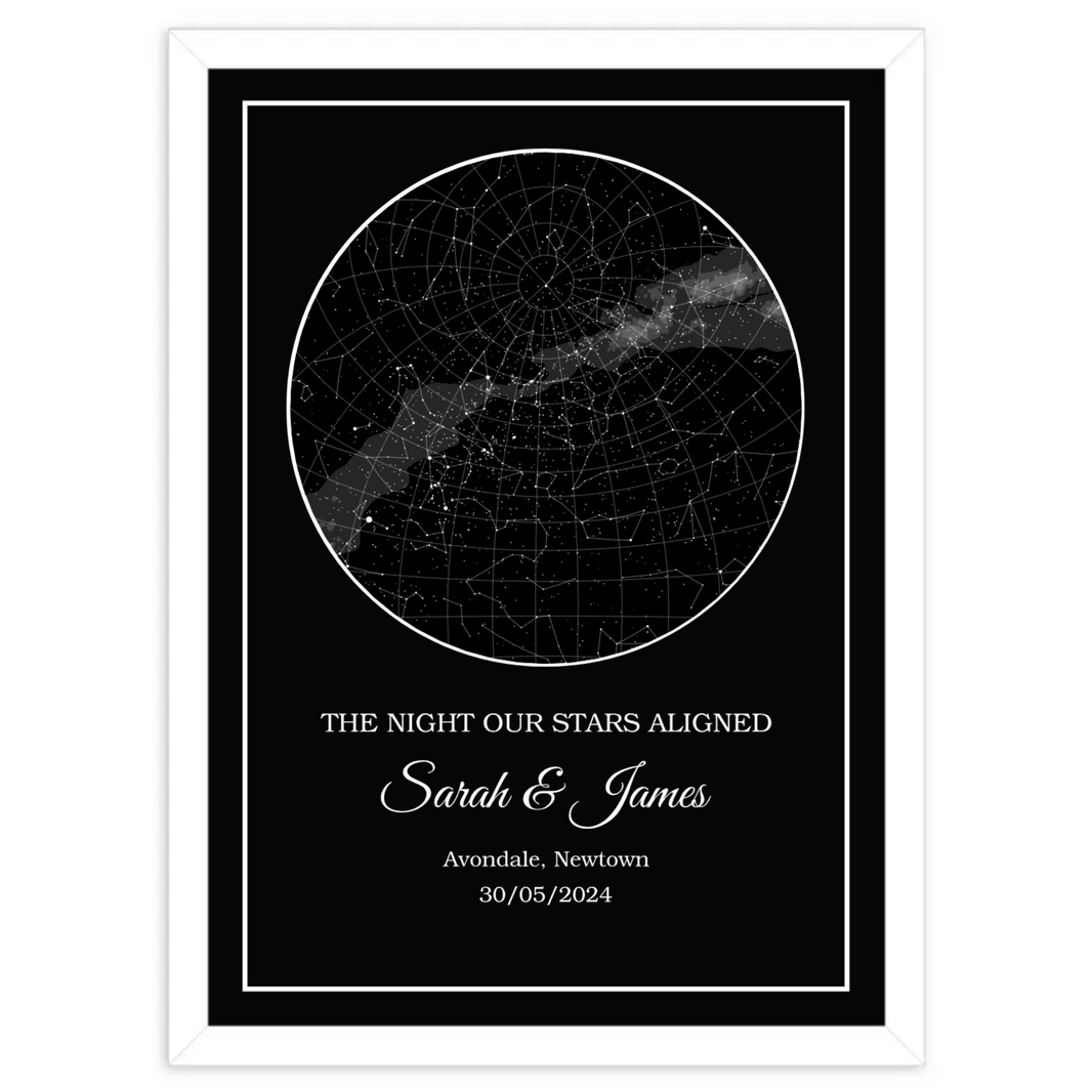 Custom Framed Maps | Custom Star Maps | Street Map